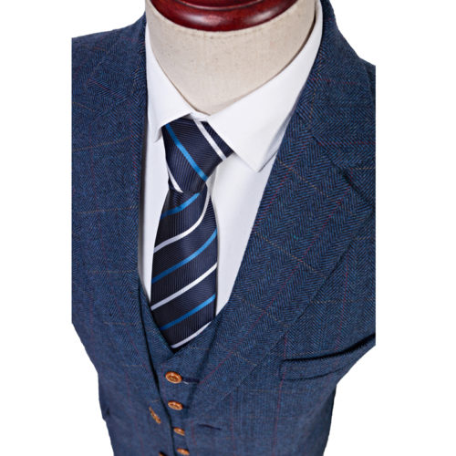 British Tweed Co - Blue Herringbone Tweed Jacket - That British Tweed ...