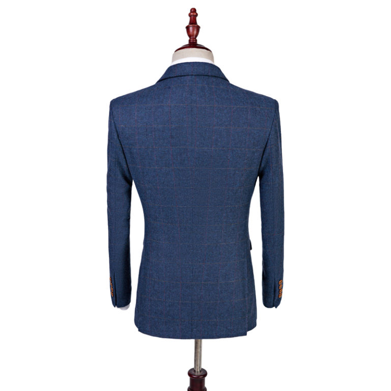 British Tweed Co - Blue Herringbone Tweed Jacket - That British Tweed ...