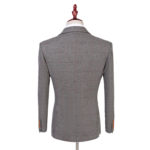 Made to Measure Light Grey Check Tweed Three Piece Suit - That British ...