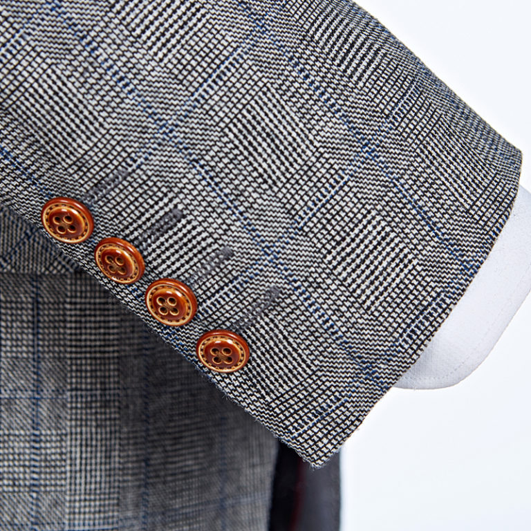British Tweed Co - Grey Fine Houndstooth Check Tweed Jacket - That ...
