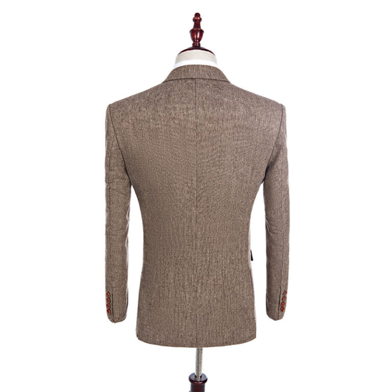 British Tweed Co - Light Brown Highland Weave Tweed Three Piece Suit ...