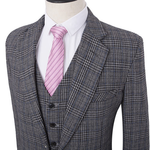 British Tweed Co - Grey Glen Check Plaid Tweed Three Piece Suit - That ...