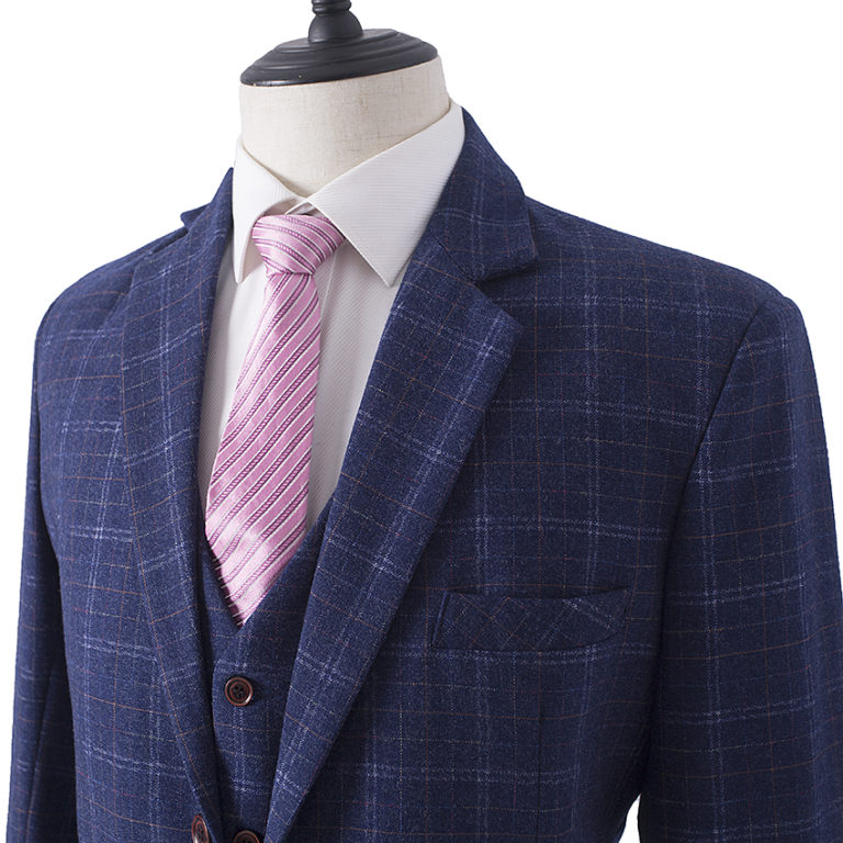 British Tweed Co - Navy Windowpane Check Tweed Jacket - That British ...