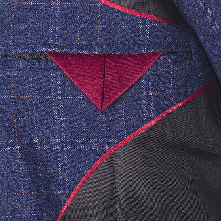 British Tweed Co - Navy Windowpane Check Tweed Jacket - That British ...