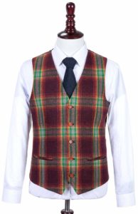 British Tweed Co - Rainbow Check Tweed Waistcoat - That British Tweed ...