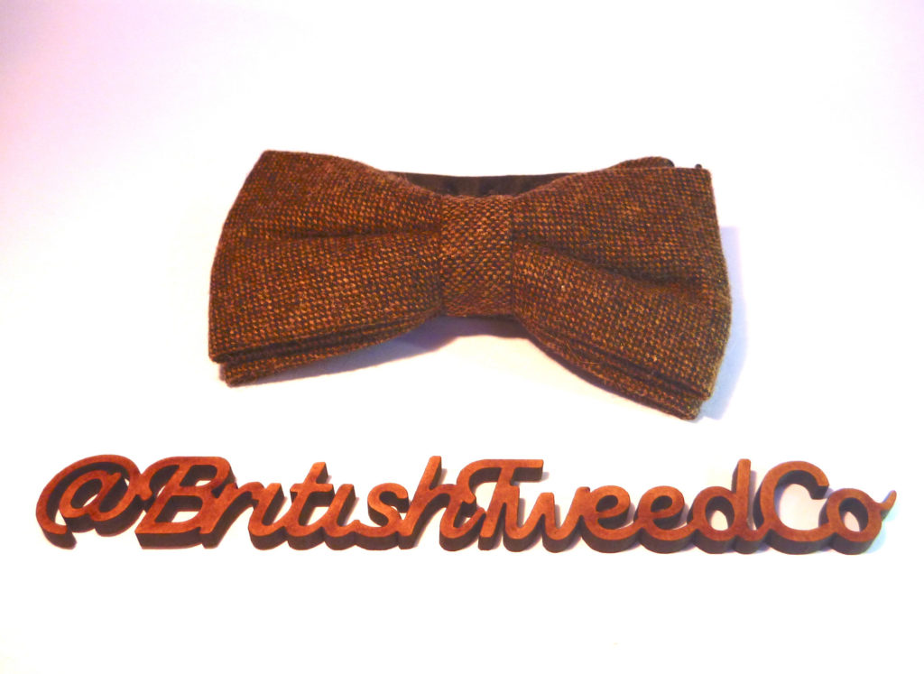 British Tweed Co - Brown Tweed - Matching Tweed Bow Tie, Tie & Pocket ...